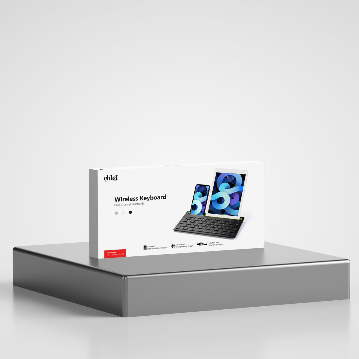 Ehlel EK001 Keyboard - Multi-Device, Bluetooth, Phone Stand
